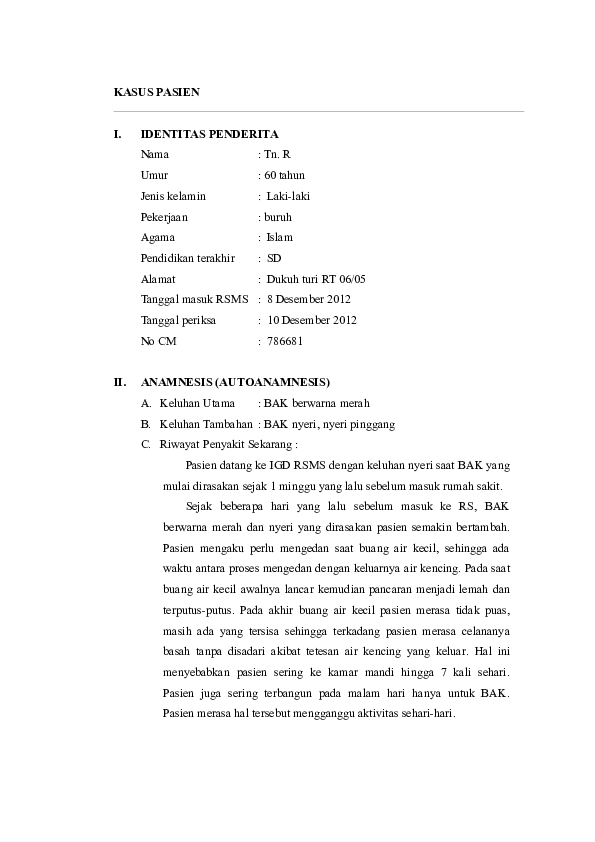 (DOC) Presentasi kasus vesikolithiasis