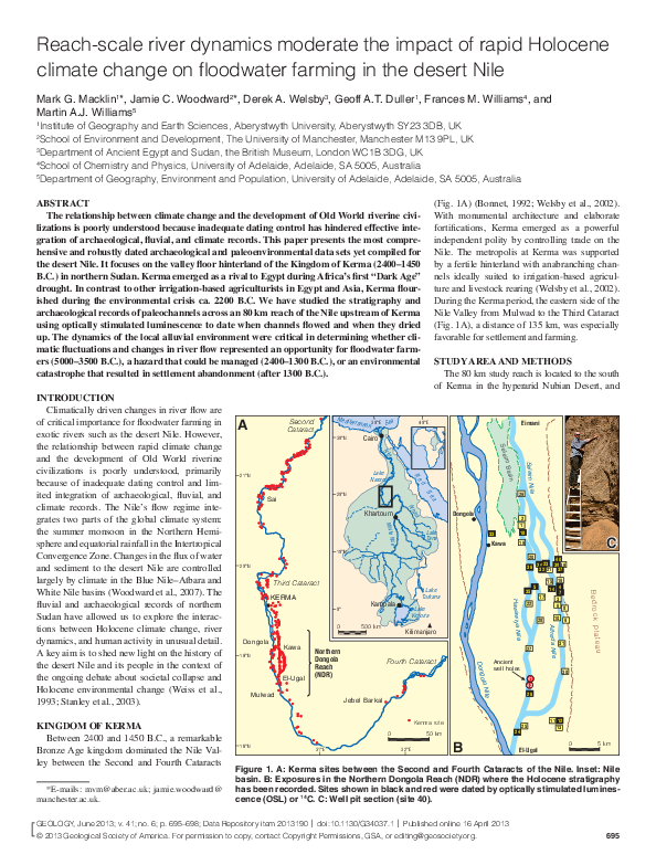 (PDF) Reach-scale river dynamics moderate the impact of rapid Holocene ...
