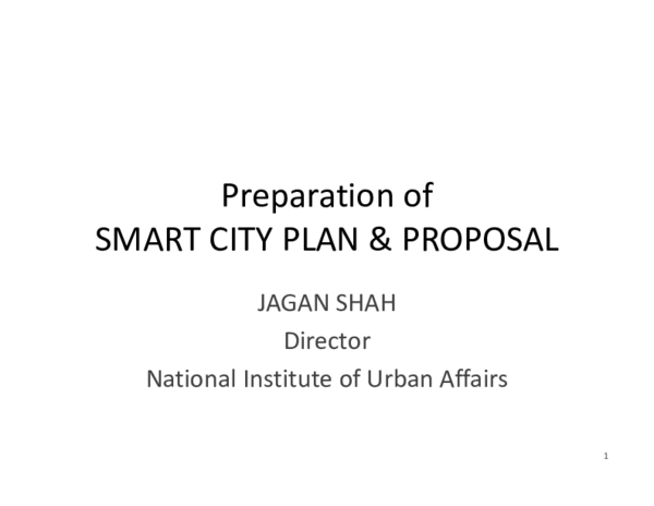 (PDF) Preparation of SMART CITY PLAN & PROPOSAL | naveen n - Academia.edu
