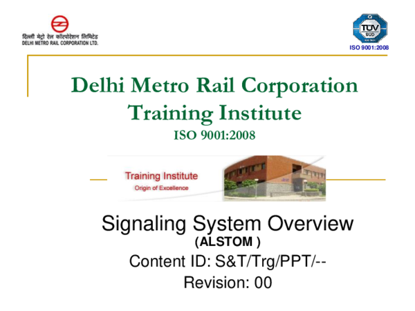 (PPT) Alstom signalling system overveiw