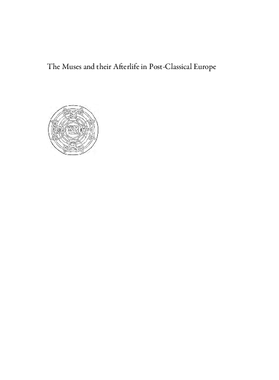 (PDF) The Muses and their Afterlife in post-Classical Europe (2014)