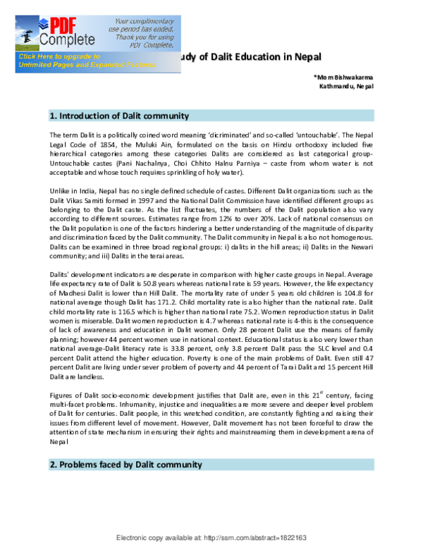 (PDF) Dalits