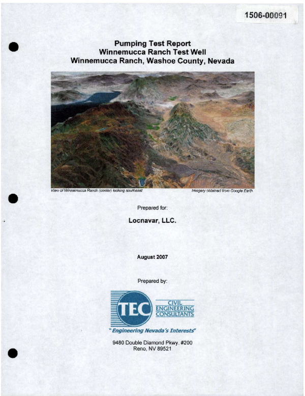 (PDF) Pumping Test Report | CV. LIMA SAUDARA - Academia.edu