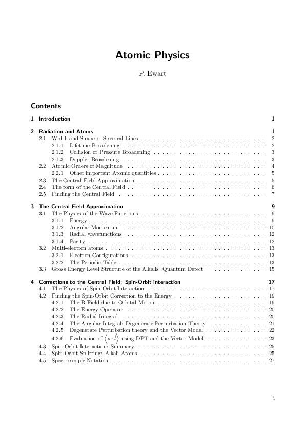 (PDF) Atomic Physics