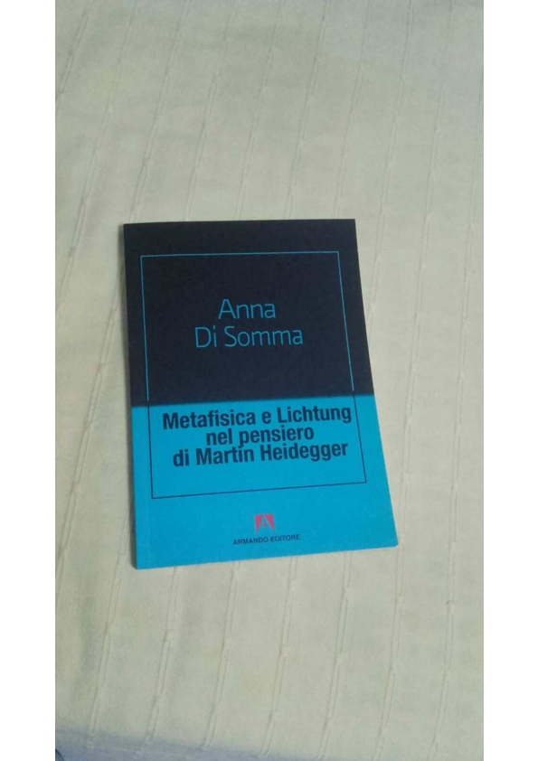 (PDF) Metafisica e Lichtung nel pensiero di Martin Heidegger, Armando Editore, Roma 2017