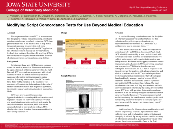 (PDF) Modifying Script Concordance Tests for Use Beyond Medical Education