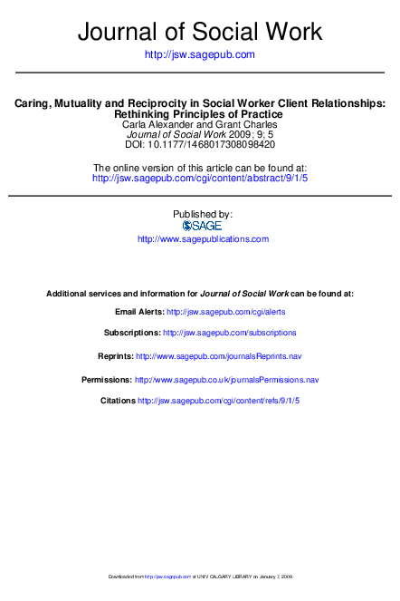 (PPT) Seven Principles of the Social Work Relationship | Tahesin Malek ...