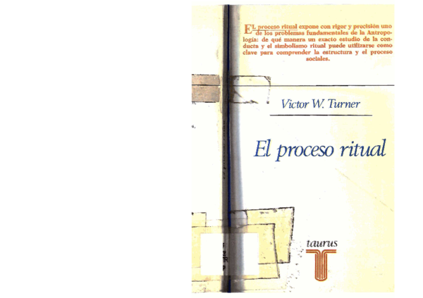 (PDF) Victor Turner El Proceso Ritual