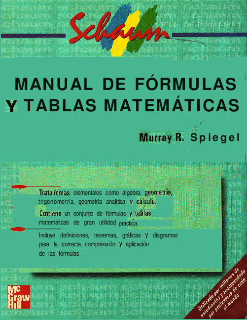 (PDF) Manual de Formulas Matematicas