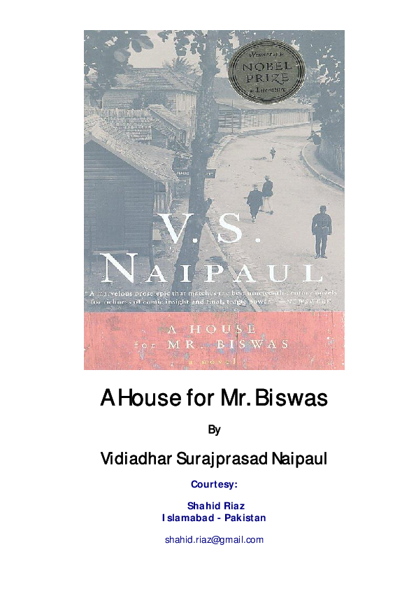 (PDF) A House for Mr. Biswas