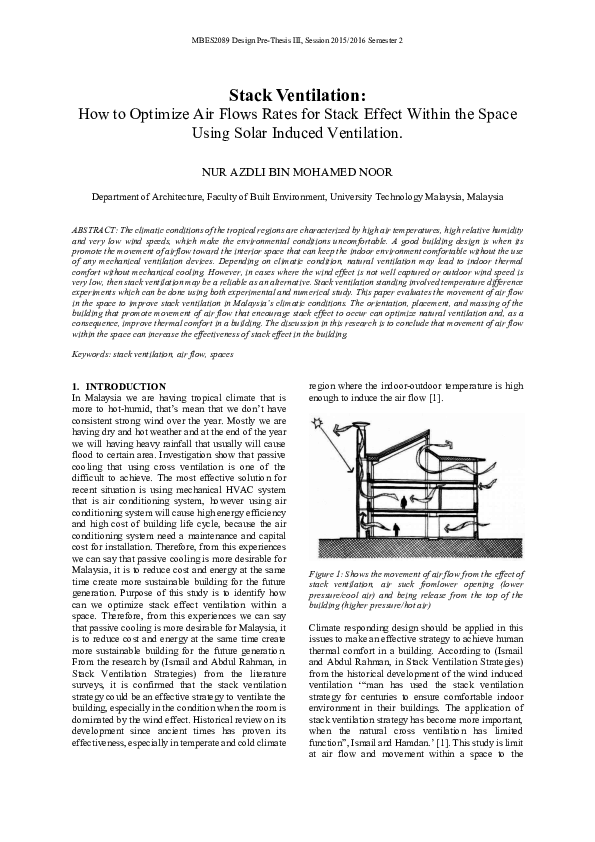 (PDF) Stack Ventilation: How to Optimize Air Flows Rates for Stack ...