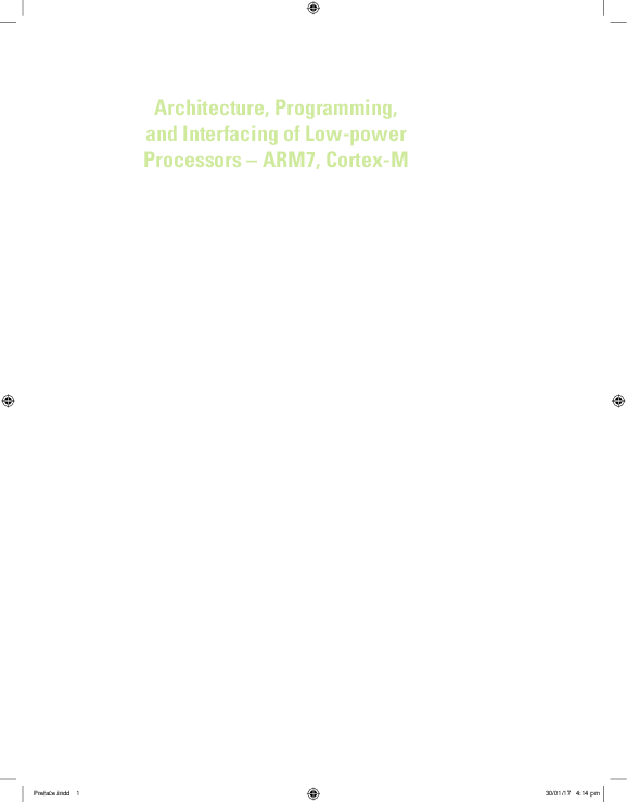 Pdf Architecture Programming And Interfacing Of Low Power Processors Arm7 Cortex M