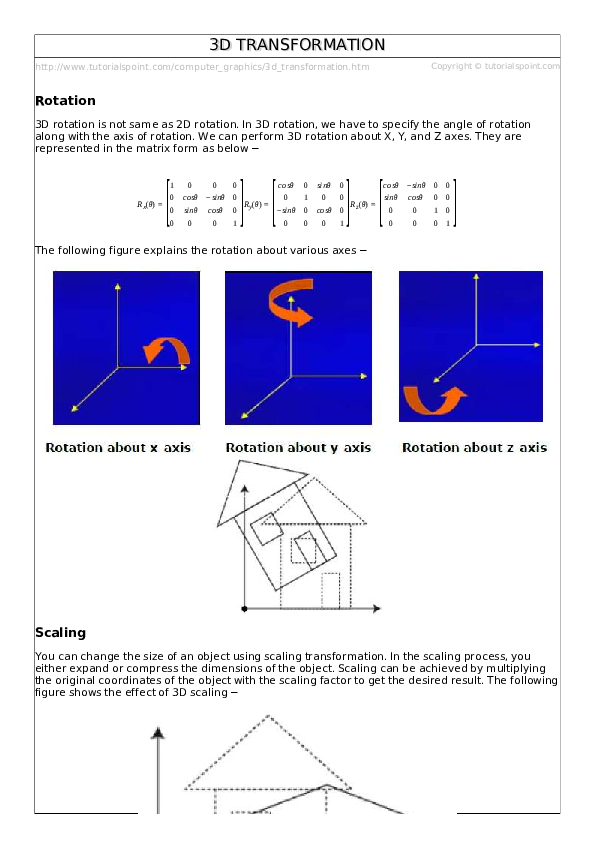 (PDF) 3D TRANSFORMATION 3D TRANSFORMATION