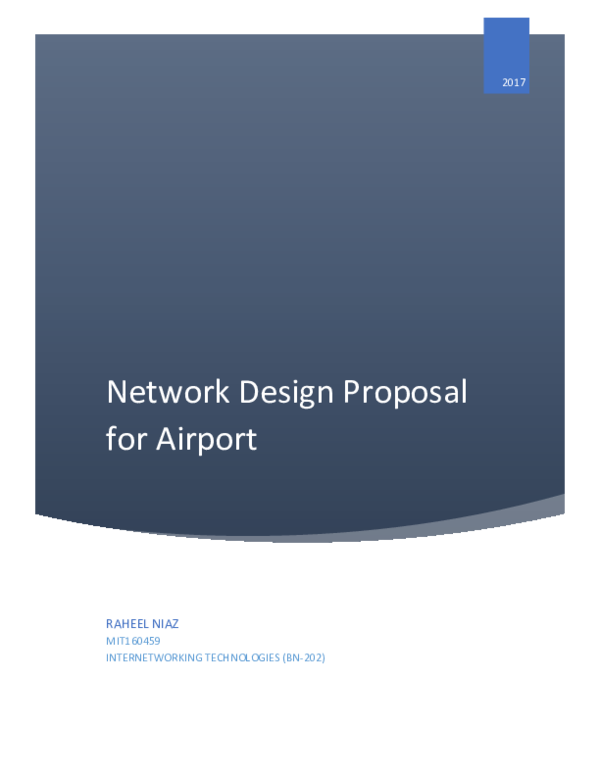 (DOC) Network Design Proposal for Airport