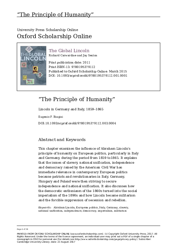 (PDF) " The Principle of Humanity