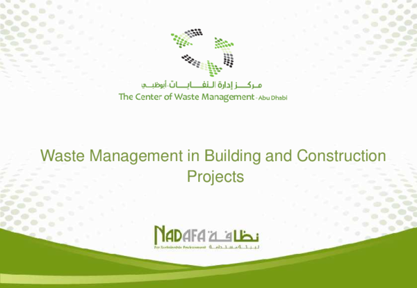 (PDF) Waste Management in Building and Construction Projects