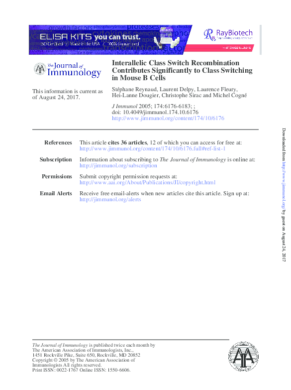(PDF) Interallelic Class Switch Recombination Contributes Significantly ...