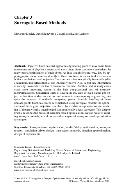 (PDF) Surrogate-based methods