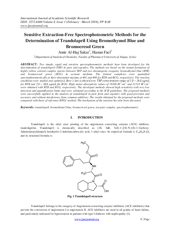 (PDF) NEW FLUORESCENCE QUENCHING BASED METHOD FOR THE DETERMINATION OF ...