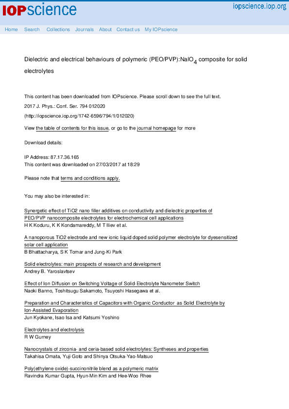 (PDF) Open Access proceedings Journal of Physics: Conference series