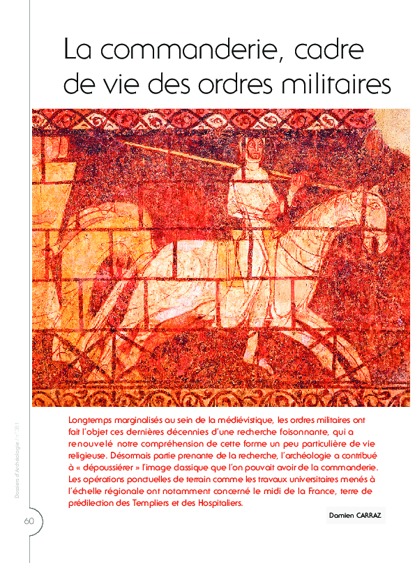 (PDF) « La commanderie, cadre de vie des ordres militaires