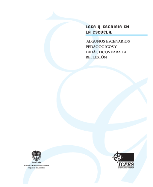 (PDF) LEER Y ESCRIBIR EN LA ESCUELA