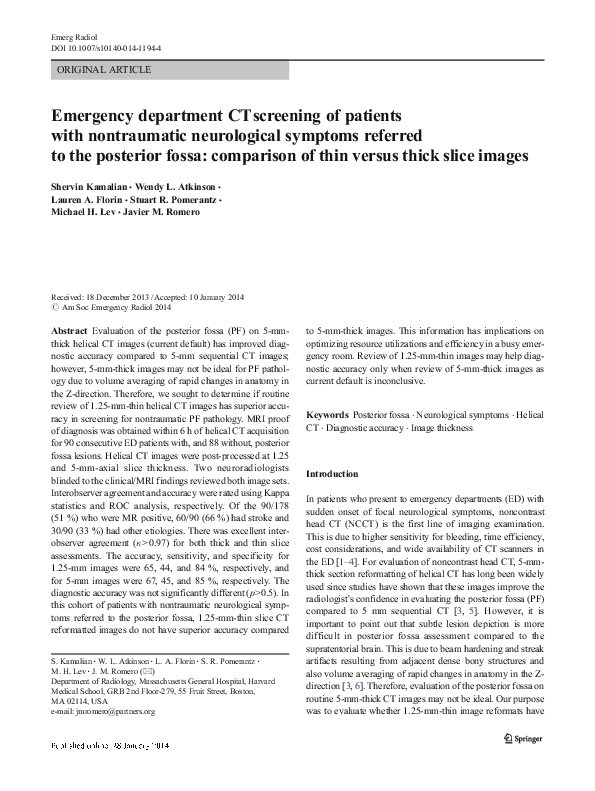 (PDF) Protracted vomiting as the presenting sign of posterior fossa ...