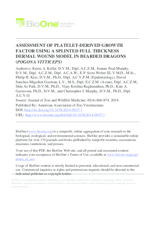 (PDF) Assessment of Platelet-Derived Growth Factor Using a Splinted ...