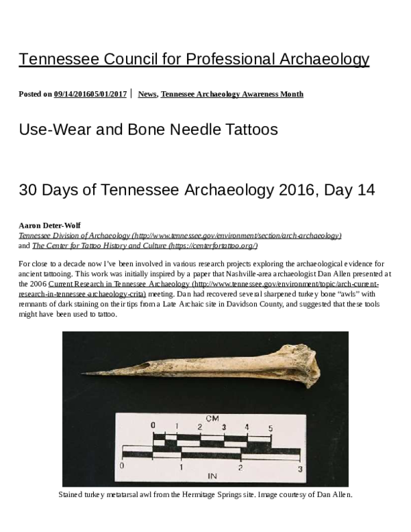 Use Needle Tattoos