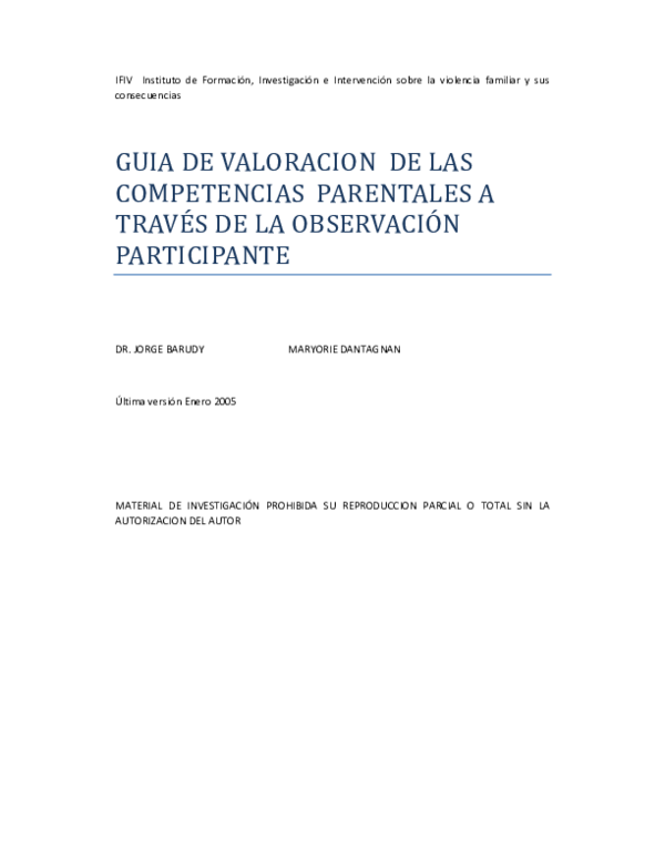 (PDF) IFIV Instituto de Formación, Investigación e Intervención sobre ...