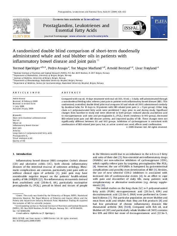 (PDF) A randomized double blind comparison of short-term duodenally ...
