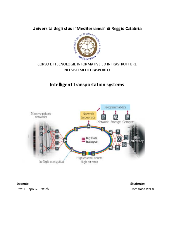 (PDF) Intelligent Transportation Systems