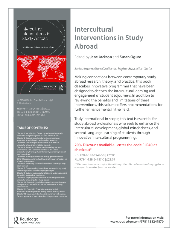(PDF) Intercultural Interventions in Study Abroad
