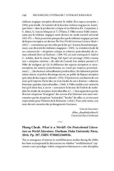 (PDF) Review of Pheng Cheah, What is a World?: On Postcolonial ...