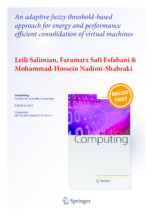 (PDF) An adaptive fuzzy threshold-based approach for energy and performance efficient ...