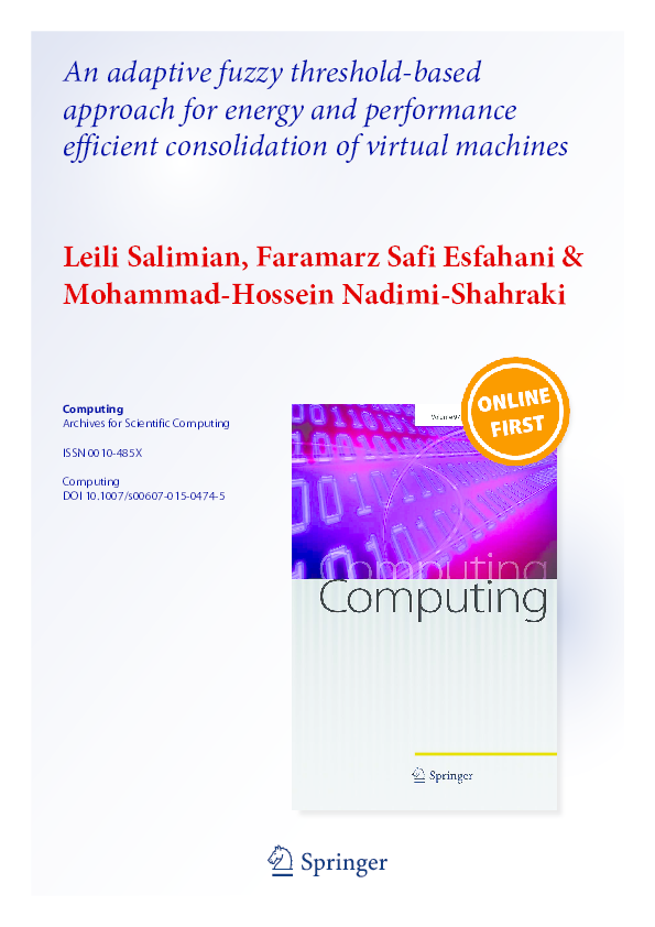 (PDF) An adaptive fuzzy threshold-based approach for energy and performance efficient ...