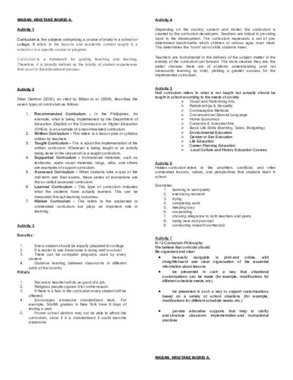 Null Curriculum In Education