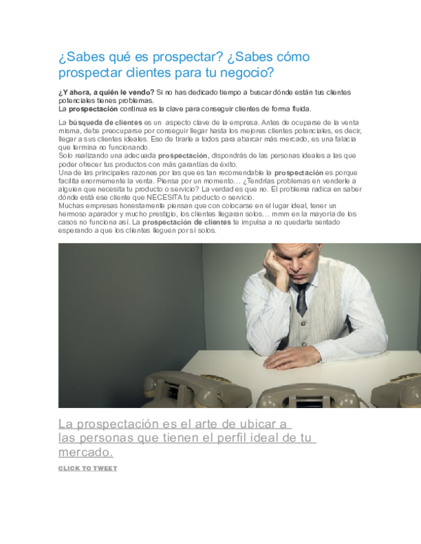 (DOC) Sabes que es prospectar