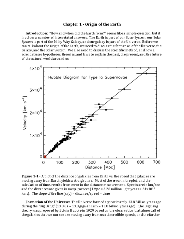 (PDF) Chapter 1 -­‐ Origin of the Earth