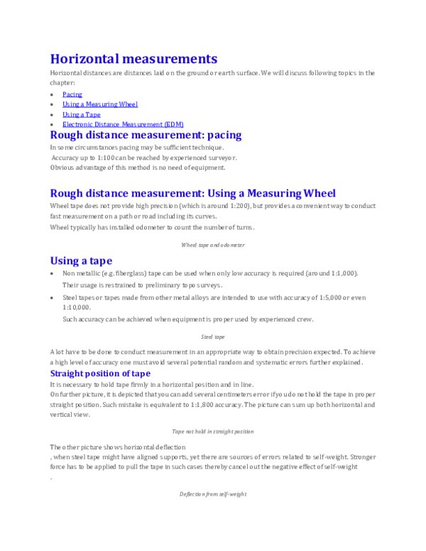 (DOC) Horizontal measurements