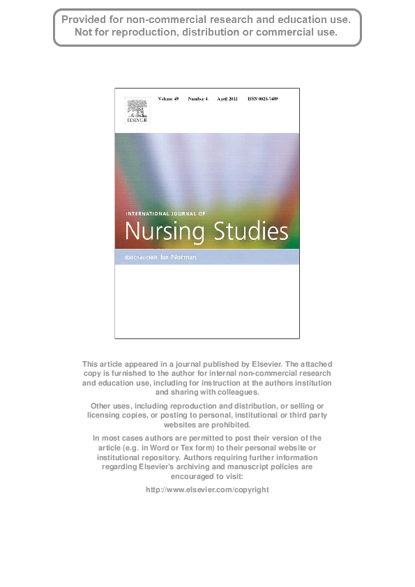 Pdf Expanding The Scope Of Decision Making Research For Nursing And Midwifery Practice