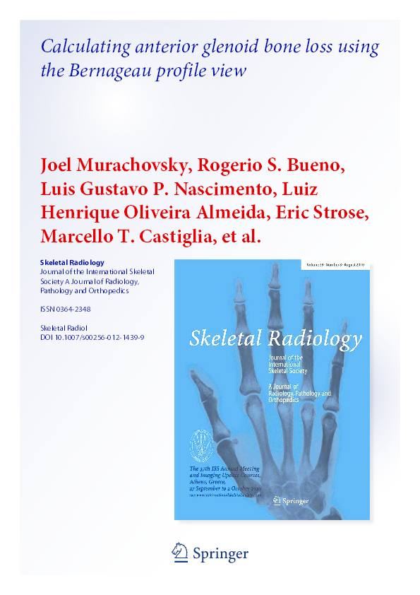(PDF) Calculating anterior glenoid bone loss using the Bernageau ...