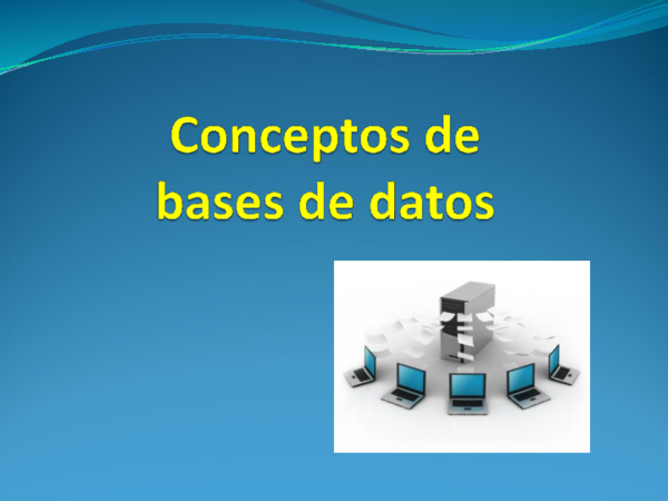 (PPT) Conceptos de Bases de Datos