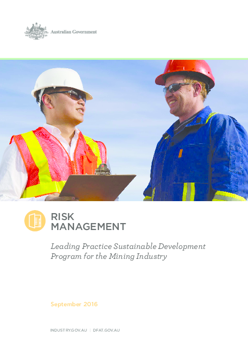 (PDF) RISK MANAGEMENT Leading Practice Sustainable Development Program ...
