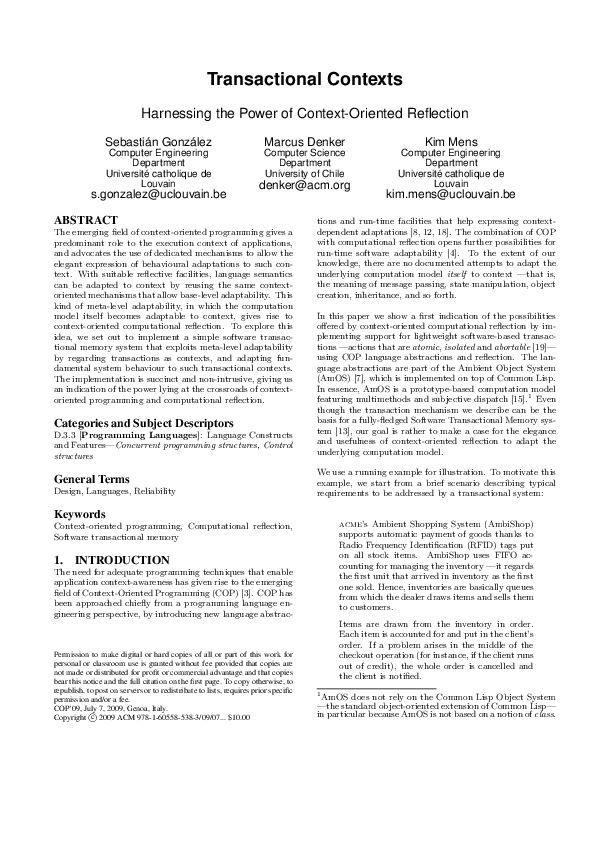 (PDF) Transactional contexts | Sebastian Gonzalez and Kim Mens - Academia.edu