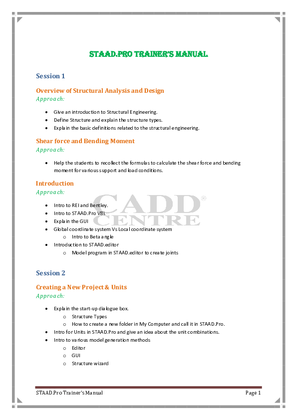 (PDF) Overview of Structural Analysis and Design