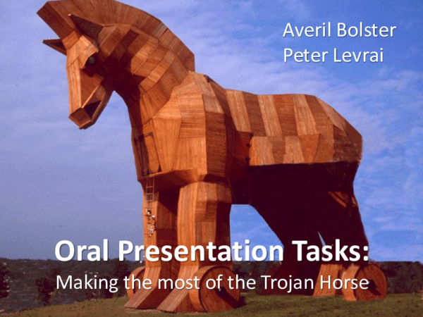 (PPT) Oral Presentation Tasks Making the most of the Trojan Horse.pptx