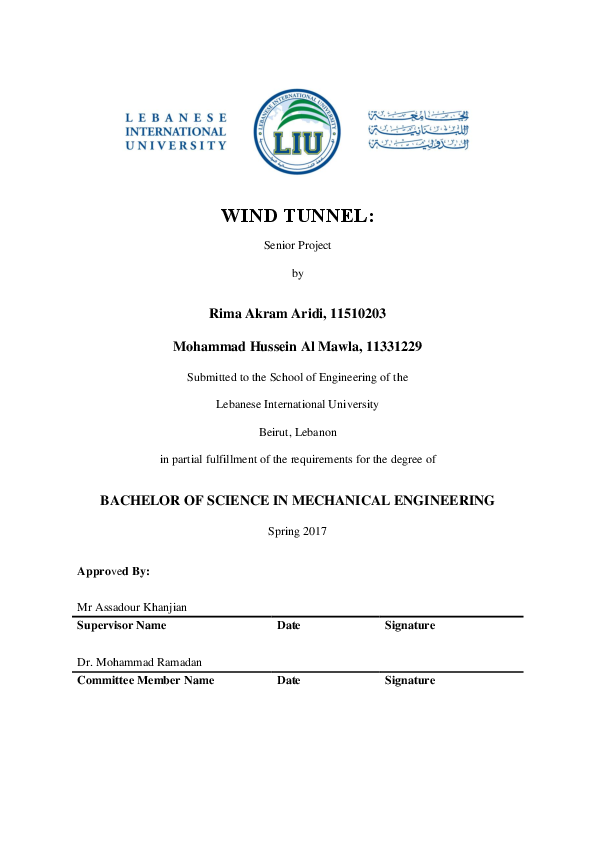 DOC Wind Tunnel Senior Project docx Mohammad Al Mawla Academia edu doc-wind-tunnel-senior-project-docx-mohammad-al-mawla-academia-edu