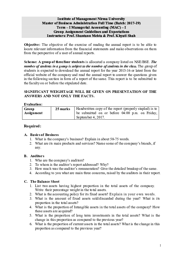 (PDF) Group Assignment Guidelines
