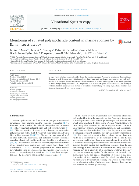 (PDF) 2016 Monitoring of sulfated polysaccharide content in marine ...